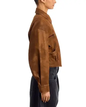 Isabel Marant Étoile Belma Faux Leather Moto Jacket
