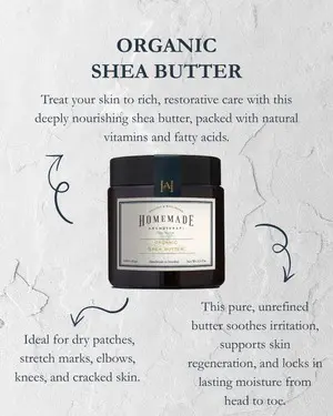 HOMEMADE AROMATERAPY Raw Unrefined Organic Nourishing Shea Butter