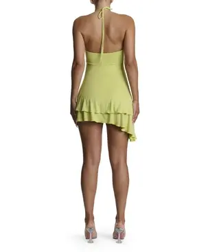 Naked Wardrobe Micro Modal Strap Double Slit Mini Dress