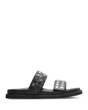 Whistles Studded Slider Sandals - Black