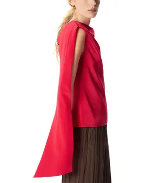 Whistles Cowl Neck Silk Drape Top