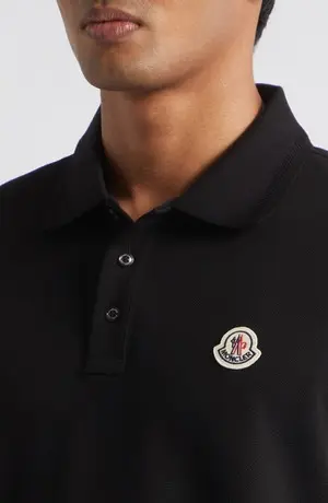 Moncler Cotton Polo - Black