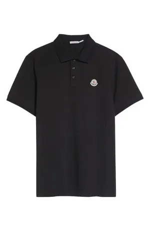 Moncler Cotton Polo - Black