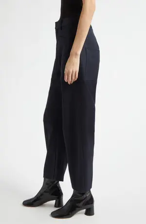 NILI LOTAN Shon Virgin Wool Crop Pants