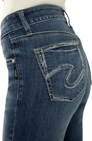 SILVER JEANS CO. Suki Curvy Mid Rise Bootcut Jeans