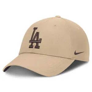 Nike Los Angeles Dodgers Club Dri-fit Mlb Adjustable Hat - Brown