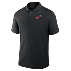 Nike Arizona Cardinals Logo Victory Dri-fit Nfl Polo - Black