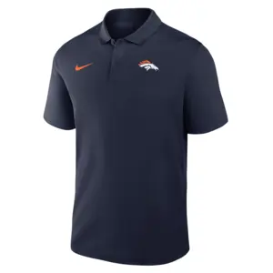 Nike Denver Broncos Logo Victory Dri-fit Nfl Polo - Blue