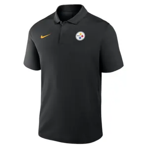 Nike Pittsburgh Steelers Logo Victory Dri-fit Nfl Polo - Black