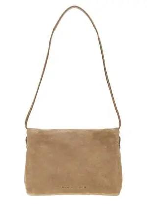 Brunello Cucinelli BRUNELLO CUCINELLI Beige Suede Shoulder Bag Brown