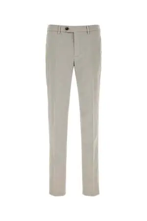 Brunello Cucinelli Light Grey Stretch Cotton Pant - Gray