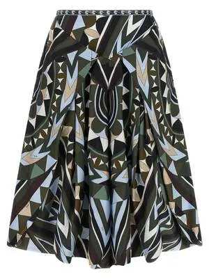 EMILIO PUCCI Emilio Pucci Manuba Print Silk Twill Pants