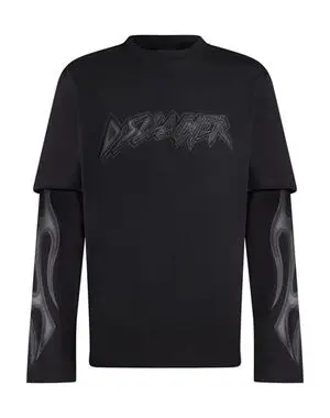 DISCLAIMER T-shirt Size Cotton - Black