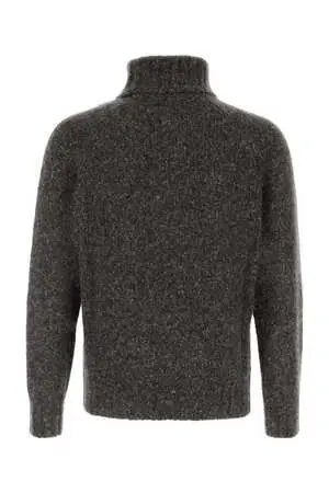 Brunello Cucinelli Melange Cashmere Blend Sweater - Gray
