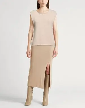 ALYSI Wool And Cashmere Sleeveless Crewneck Sweater