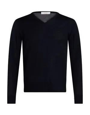 VNECK Sweater Midnight Size Merino Wool