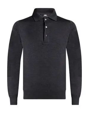Alpha Studio Button Down Polos For Men