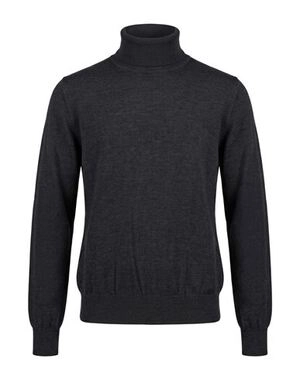 Alpha Studio Merino Wool Turtleneck - Charcoal