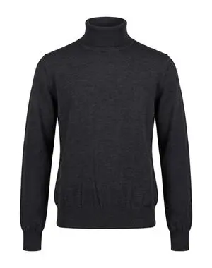 Alpha Studio Turtleneck Charcoal Size Merino Wool - Grey
