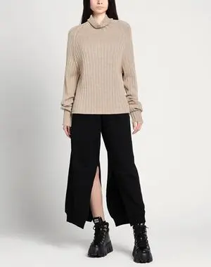 ARAGONA Turtleneck Taupe Size Merino Wool