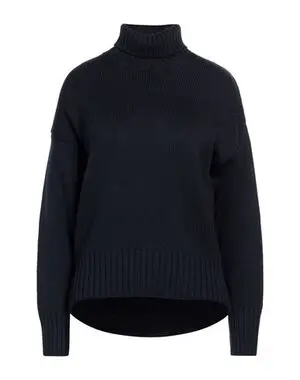 ARAGONA Turtleneck Size Merino Wool - Navy
