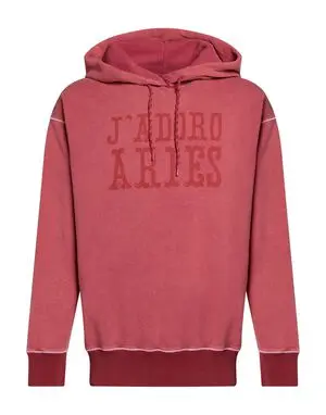 Aries Sweatshirt Coral Size Cotton