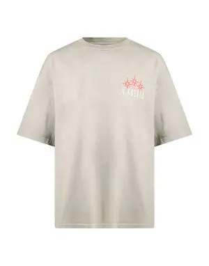 Amiri T-shirt Taupe Size Cotton, Elastane - Grey