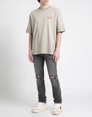 Amiri T-shirt Taupe Size Cotton, Elastane - Grey