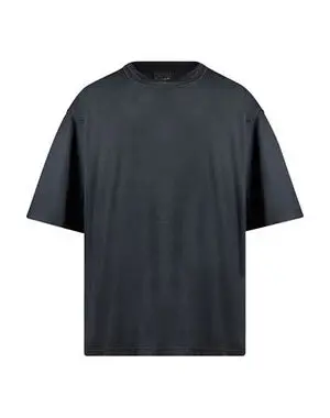 DISCLAIMER Man T-shirt Purple Size L Cotton Grey