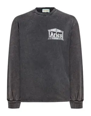 Aries T-shirt Charcoal Size Cotton