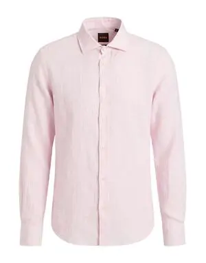 120% Lino Shirt Size Linen - Pink