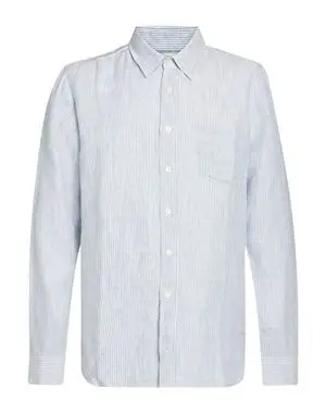120% Lino Shirt Slate Size Linen - Blue