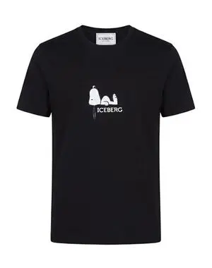 Iceberg Peanuts T-shirt Size Cotton - Black