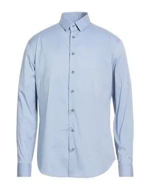 Giorgio Armani Shirt Military Size Cotton, Polyamide, Elastane - Blue