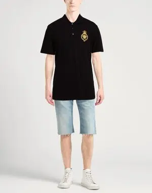 Versace Polo Shirt Size Cotton - Black