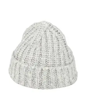 ANNA MOLINARI Hat Size Wool, Metal Fiber, Polyamide - Grey