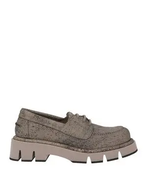 PALOMA BARCELO Elba Lace-up Shoes Taupe Size Leather - Grey