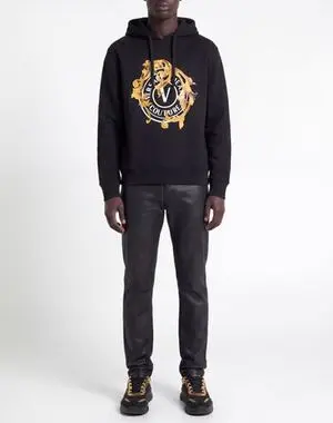 Versace Cotton Sweatshirt With Printed Logo