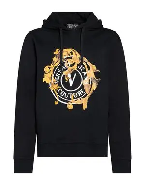 Versace Cotton Sweatshirt With Printed Logo