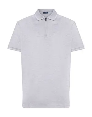 Paul & Shark Man Polo Shirt Light Grey Size L Cotton Light Grey