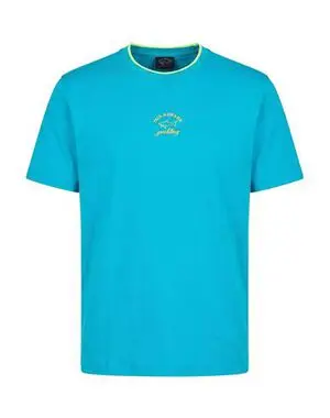 Paul & Shark T-shirt Turquoise Size Cotton - Blue