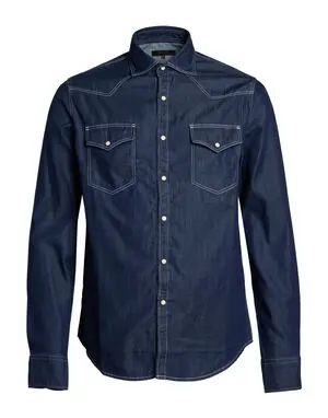 MOORER Denim Shirt Size Cotton