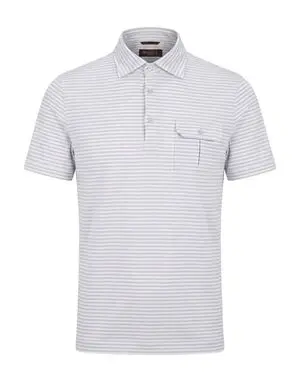 MOORER Polo Shirt Size Cotton - Light Grey