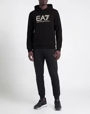 EA7 Cotton French Terry Sweatshirt - Black