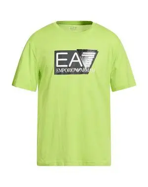 EA7 T-shirt Lime Size Cotton - Green