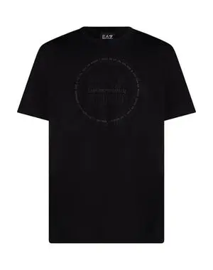 EA7 T-shirt Military Size Cotton - Black