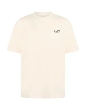 EA7 T-shirt Size Cotton - Cream