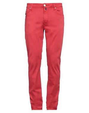 TRAMAROSSA Jeans Ivory Size Cotton, Polyester, Elastane - Red