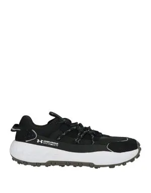 Under Armour Leather And Textile Sneakers - Black