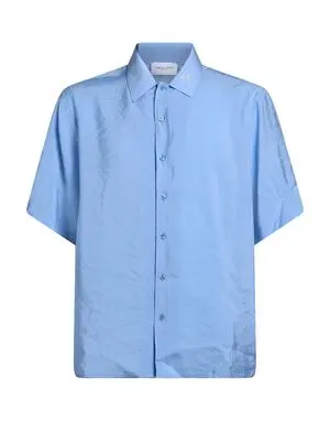 FAMILY FIRST Shirt Size Cupro, Polyester - Blue